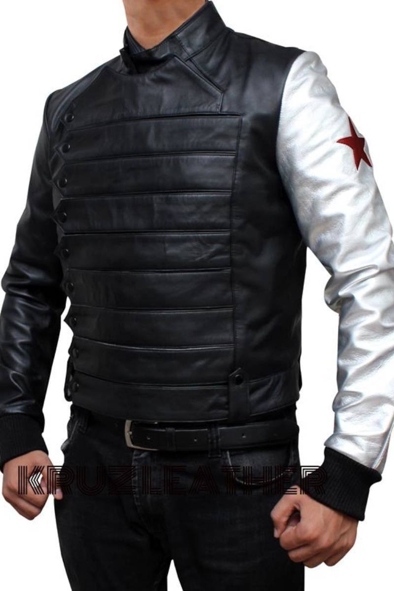 Bucky Silver Armor Jacket - The Film Jacket