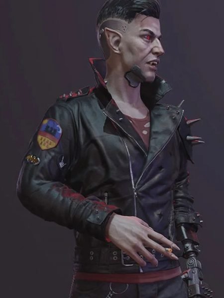 Cyberpunk 2077 Dracula Leather Jacket - The Film Jacket