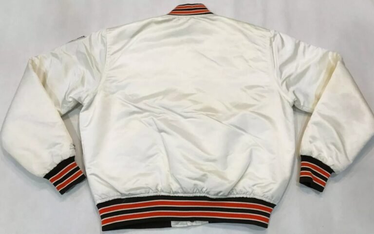 Starter NFL Browns Satin White Jacket