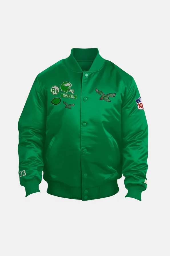 Philadelphia Eagles Starter Kelly Green Legacy Varsity Jacket